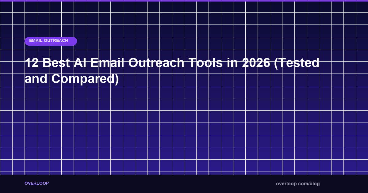 9 Best AI Email Outreach Tools (2026): Compared | Overloop
